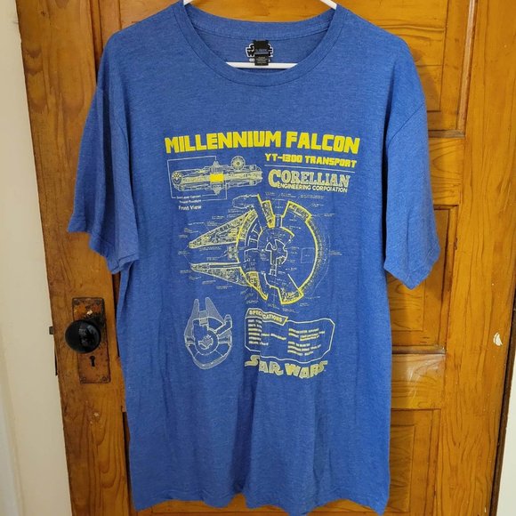 Star Wars | Shirts | Millennium Falcon Star Wars Shirt | Poshmark
